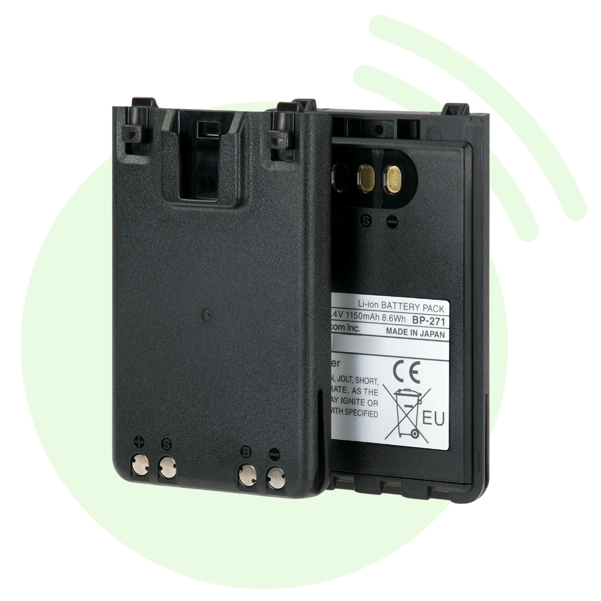 ICOM Batterie Li-Ion 1200mAh BP-271 pour IP100H/IP503H | Batteries et ...