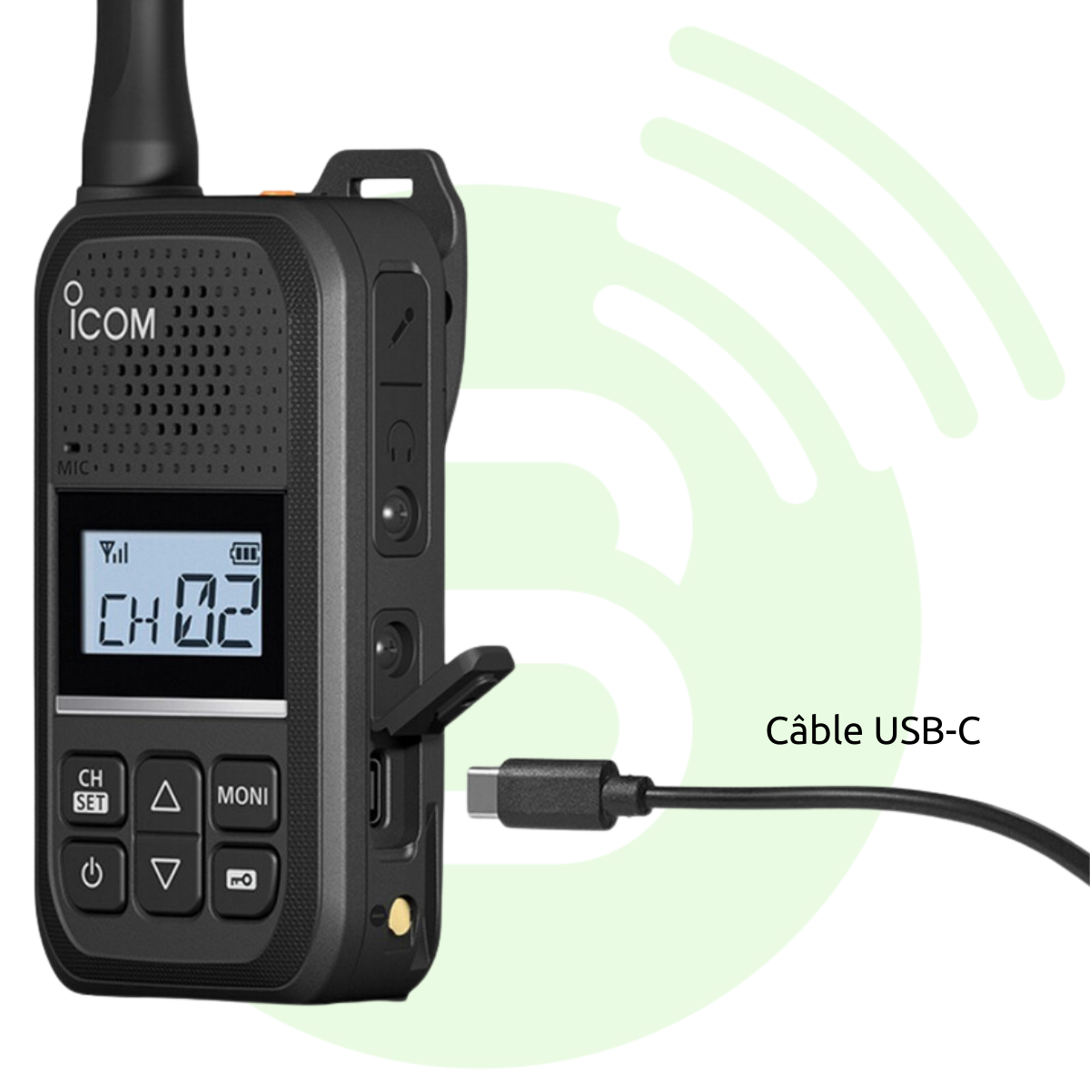 ICOM Portatif sans licence IC-U20SR PMR446 | Talkies-Walkies - BLANC ...