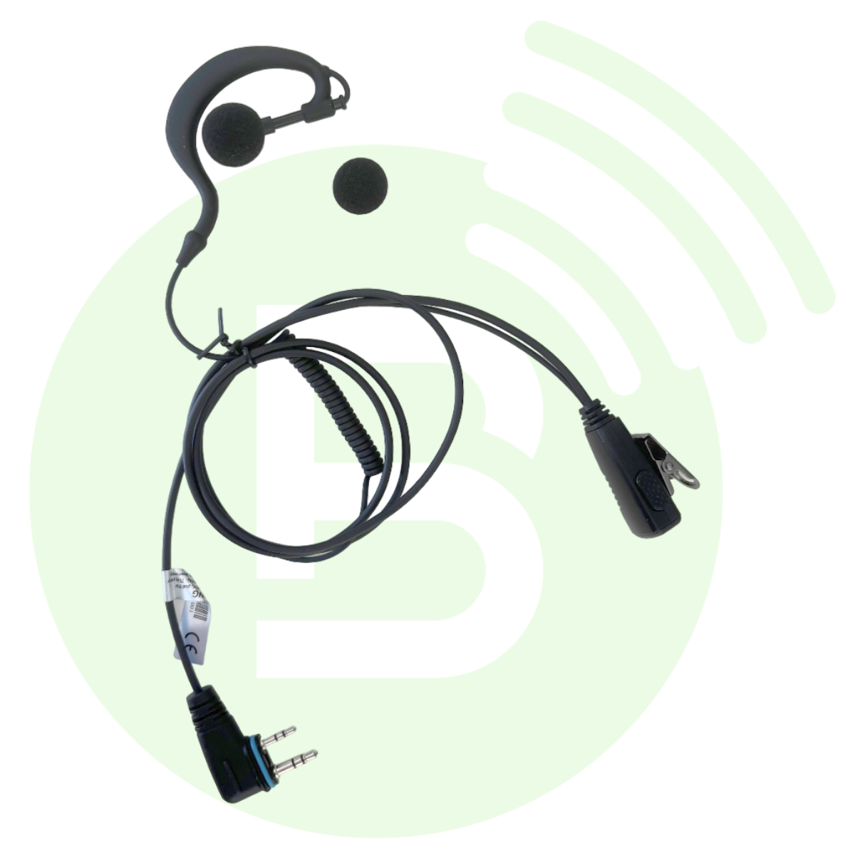 BLANC RADIOCOM Oreillette micro-cravate OC-ICU20IP avec fixation simple ...